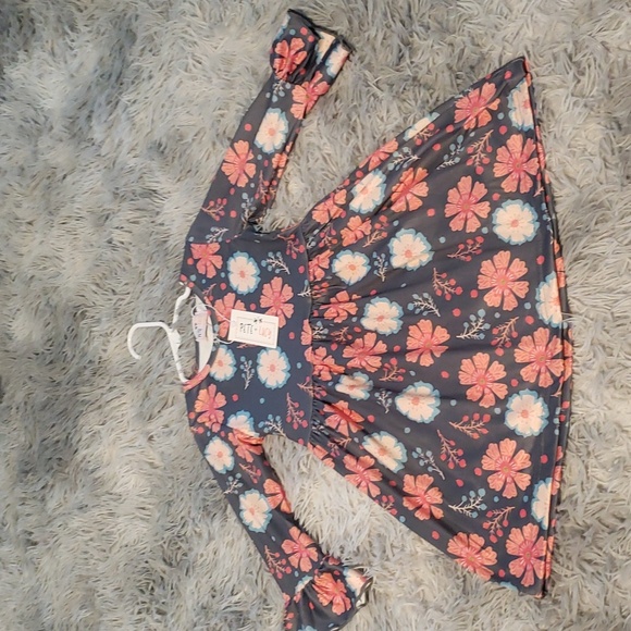 pete and lucy | Dresses | Pete And Lucy Long Sleeve Floral Dress 2t And 78 | Poshmark